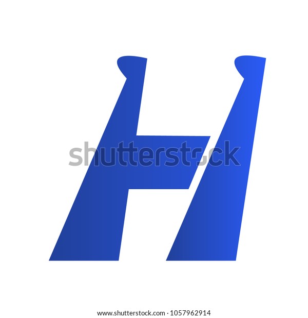 Hello H Letter Compatible You Mascot Stock Vector (Royalty Free ...