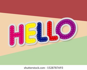 Math Letters Banner Border Stitches Stock Vector (Royalty Free ...