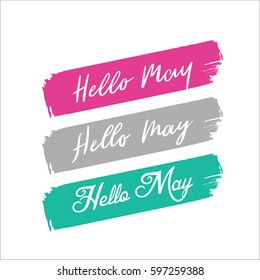 Hello May Letter Stock Vector (Royalty Free) 597259388 | Shutterstock