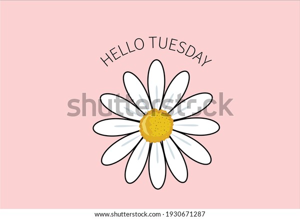 Hello Tuesday Design Vector Art Stock Vector (Royalty Free) 1930671287 ...