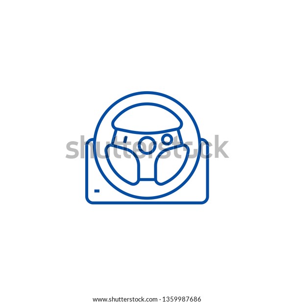 Helm Line Icon Concept Helm Flat Stock Vector (Royalty Free) 1359987686 ...
