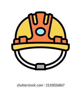 Helmet Builder Color Icon Vector Helmet Stock Vector (Royalty Free ...