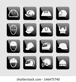 Helmet Pictograms Stock Vector (Royalty Free) 146475692 | Shutterstock