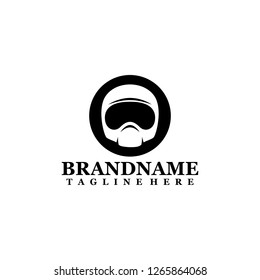 Helmet Logo Design Stock Vector (Royalty Free) 1265864068 | Shutterstock