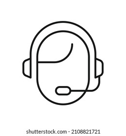 Help Center Outline Vector Icon Editing Stock Vector (Royalty Free ...