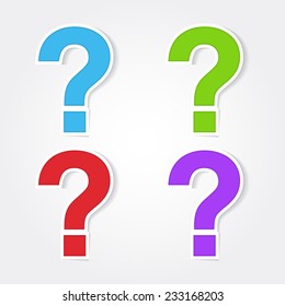 Help Colorful Vector Icon Design Stock Vector (Royalty Free) 233168203 ...