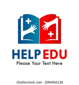 Help Edu Logo Template Illustration There Stock Vector (Royalty Free ...