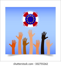 Help European Union Stock Vector (Royalty Free) 332755262 | Shutterstock