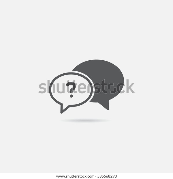 Help Frequently Asked Questions Chat Bubble Stock Vector (Royalty Free ...