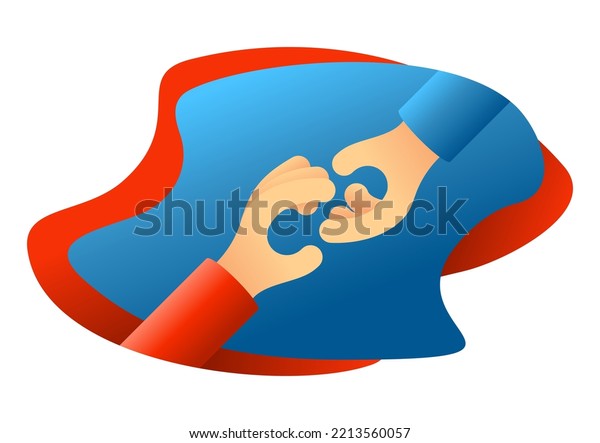 Help Hope Concept Cartoon Helping Hands Stock Vector (Royalty Free ...