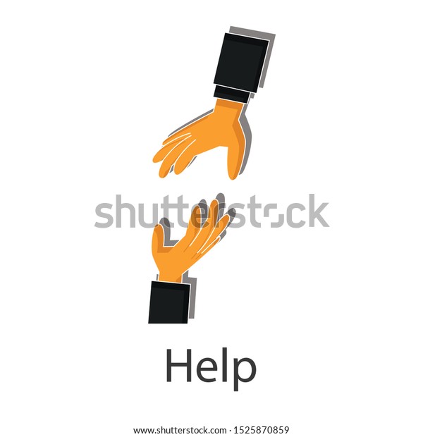 Help Icon Concept On White Background Stock Vector (Royalty Free ...