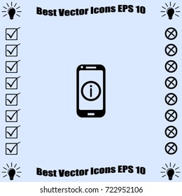 Help Phone Icon Vector Illustration Stock Vector (Royalty Free) 736023790