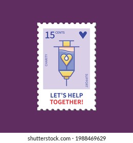 Help Together Donation Volunteers Vector Concept Stock Vector (Royalty ...