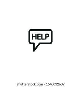Help Vector Icon On White Background Stock Vector (Royalty Free ...