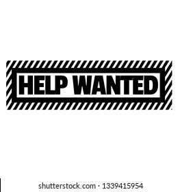 Help Wanted Stamp On White Stock Vector (Royalty Free) 1339415954 ...