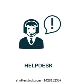 Helpdesk Vector Icon Illustration Creative Sign Stock Vector (Royalty ...