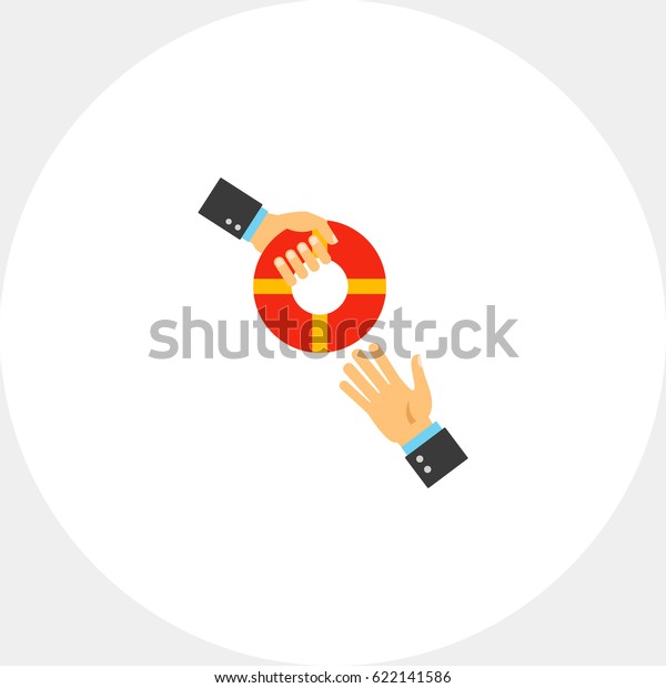 Helping Business Survive Vector Icon Stock Vector (Royalty Free ...
