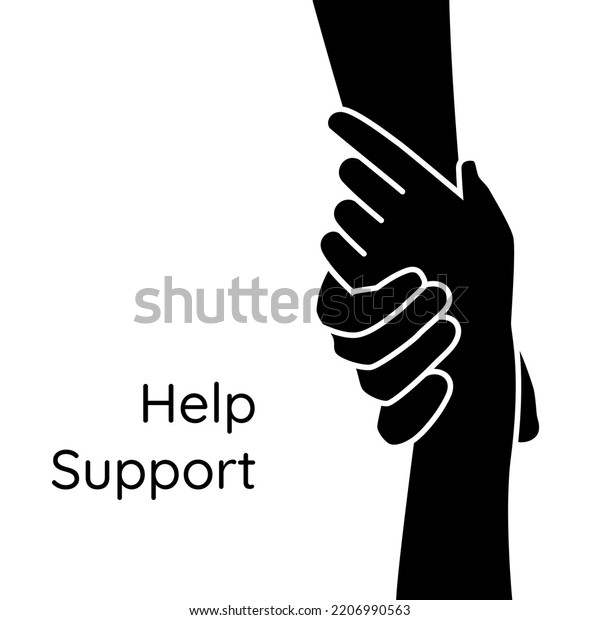 Helping Hand Concept Gesture Sign Help Stock Vector (Royalty Free ... Helping Hand Concept Gesture Sign Help Stock Vector (Royalty Free ...