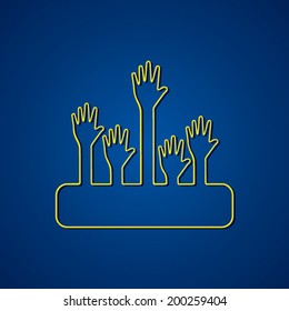 Helping Hand Design Background Stock Vector Stock Vector (Royalty Free ...