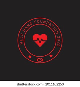 Helping Hand Logo Helping Foundation Stock Vector (Royalty Free ...