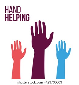Raised Human Hands Poster Eps Vector: เวกเตอร์สต็อก (ปลอดค่าลิขสิทธิ์ ...