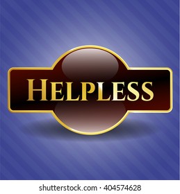 Helpless Golden Emblem Stock Vector (Royalty Free) 404574628 | Shutterstock