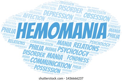 Hemomania Word Cloud Type Mania Made Stock Vector (Royalty Free ...