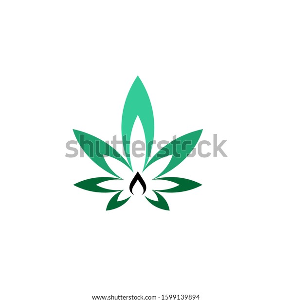 Hemp Logo Design Vector Template Sign Stock Vector (Royalty Free ...