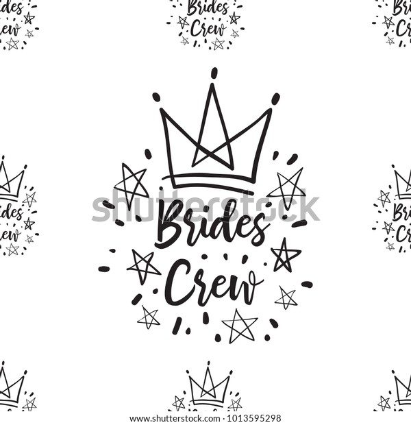 Hen Bachelorette Party Vector Seamless Pattern Stock Vector Royalty