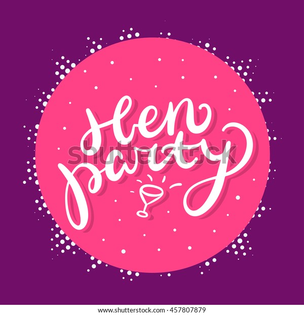 Hen Party Banner Stock Vector (Royalty Free) 457807879