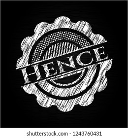 Hence Written Chalkboard Texture Stock Vector (Royalty Free) 1243760431 ...