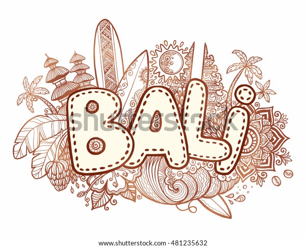 Henna Colors Vector Bali Sign On Stock Vector (Royalty Free) 481235632 ...