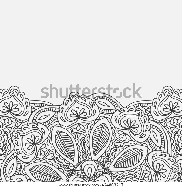 Henna Mehndi Card Template Mehndi Invitation Stock Vector (Royalty Free ...