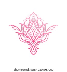 Henna Tattoo Design Vector Hand Drawn Stock Vector (Royalty Free ...