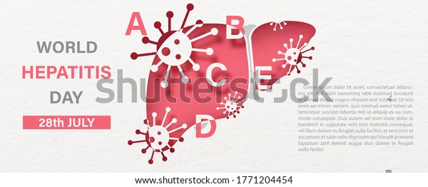 Hepatitis Virus On Human Liver Wording Stock Vector (Royalty Free ...