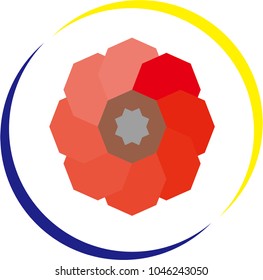 Heptagon Color Combinations Stock Vector (Royalty Free) 1046243050 ...