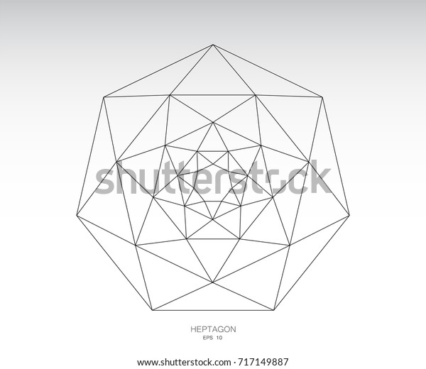 Vector de stock (libre de regalías) sobre Heptagons Triangles Heptagon ...