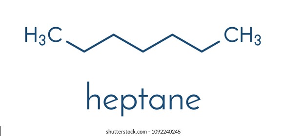 Heptane Nheptane Alkane Molecule Skeletal Formula Stock Vector (Royalty ...