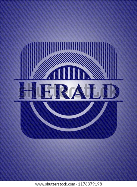 Herald Badge Jean Texture Stock Vector (Royalty Free) 1176379198 ...