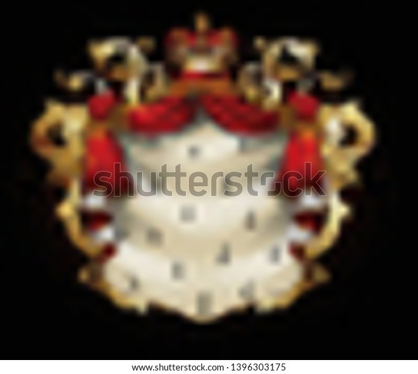 Heraldic Background Red Ermine Royal Mantle Stock Vector (Royalty Free ...