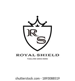 Heraldic Letter R S Monogram Elegant Stock Vector (Royalty Free ...
