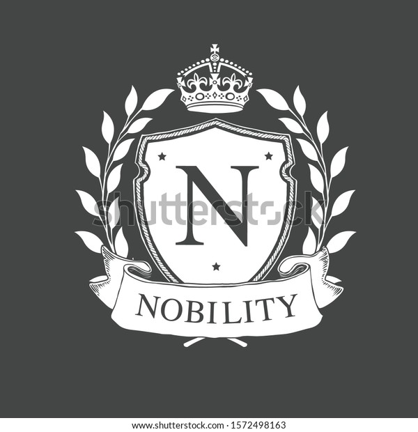 Heraldry Vector Template Nobility Logo Stock Stock Vector (Royalty Free ...