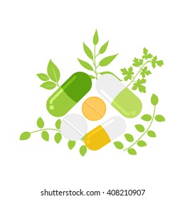 Nutraceuticals Logo Design Phytopreparations Vector Designpills ...