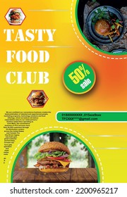 Here Food Poster Designed Any Food Stock Vector (Royalty Free ...
