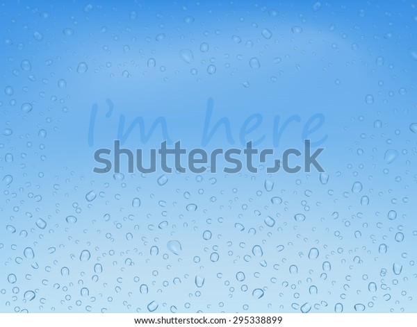 Im Here Sign Text On Condensation Stock Vector (Royalty Free) 295338899 ...