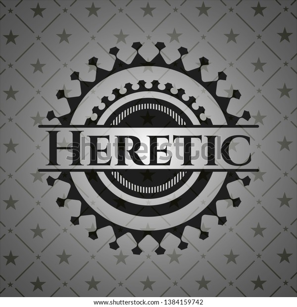 Heretic Dark Emblem Retro Vector Illustration Stock Vector (Royalty ...
