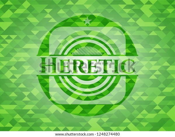 Heretic Green Emblem Triangle Mosaic Background Stock Vector (Royalty ...