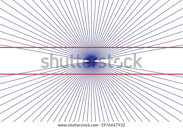 Hering Illusion One Geometricaloptical Illusions When Stock Vector ...