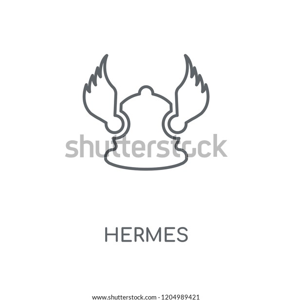 Hermes Linear Icon Hermes Concept Stroke Stock Vector (Royalty Free ...