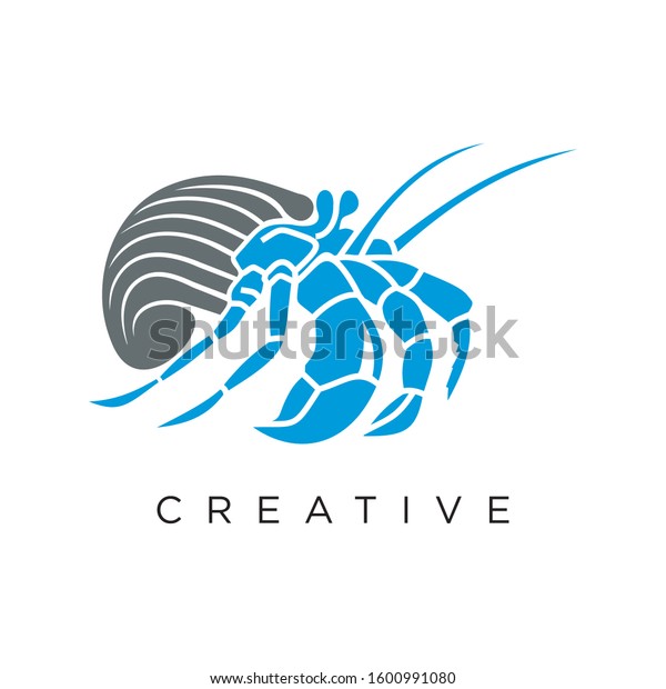 Hermit Crab Logo Luxury Linked Animal Stock Vector (Royalty Free ...